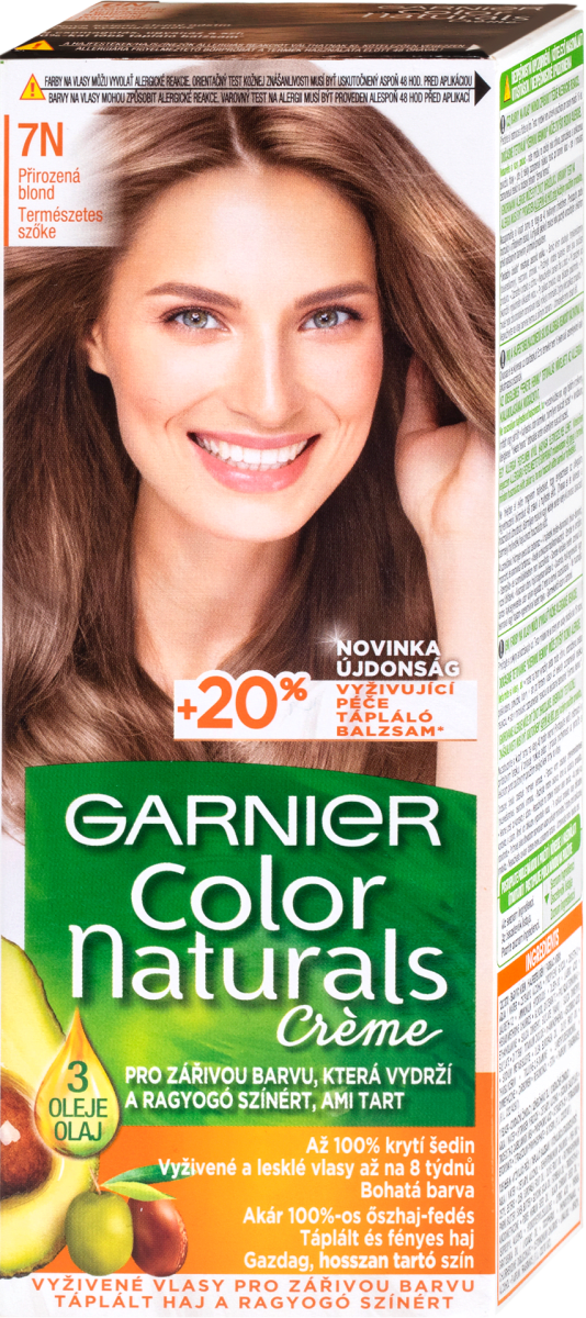 GARNIER Color naturals Tartós hajfesték, természetes szőke 7N, 1 db | dm.hu