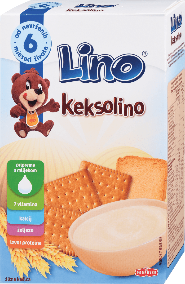Lino Keksolino- Instant pahuljice od keksa i mleka, od 6. meseca, 200 g ...