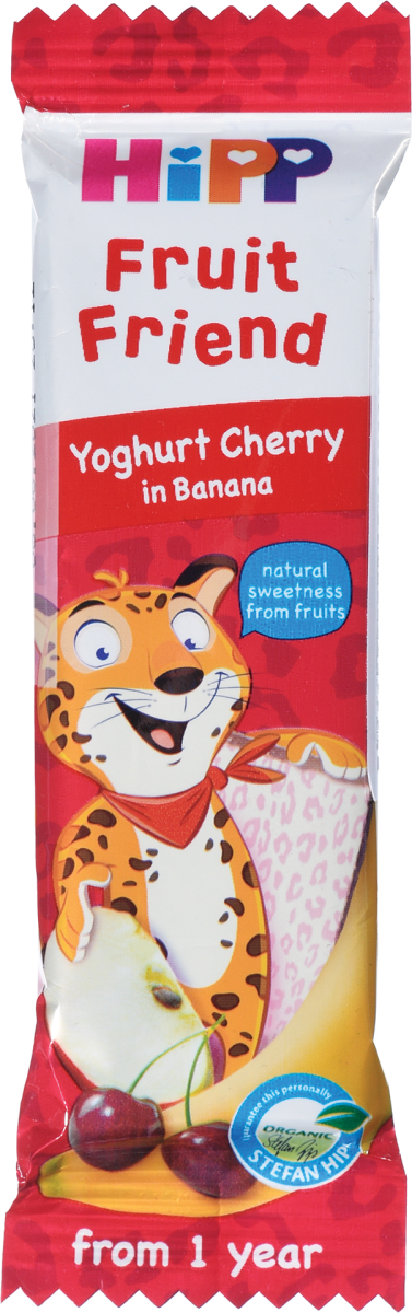 HiPP Sadna rezina Fruit Friend banana, jabolko in jogurt višnja, 23 g ...