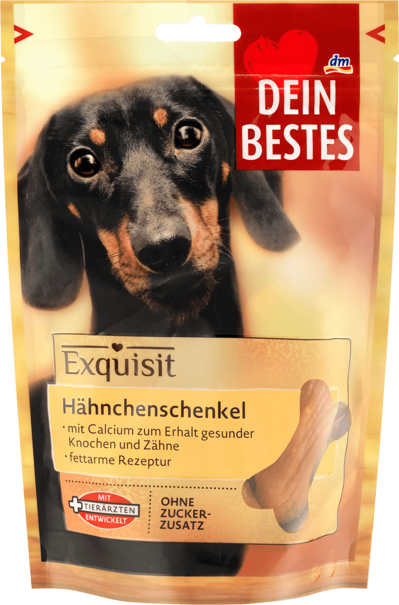 Dein Bestes Gustare pulpe de pui pentru câini, 80 g | dm.ro