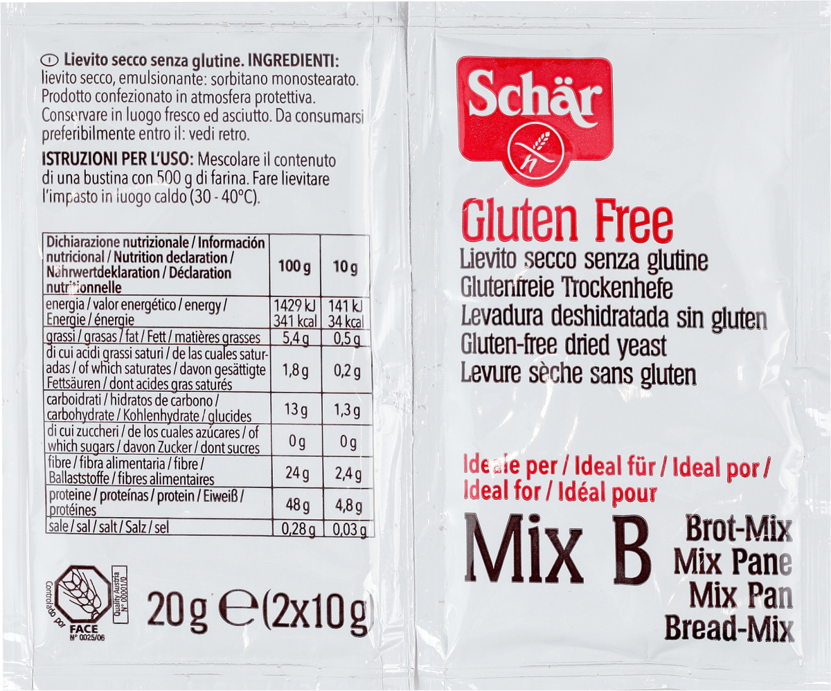 Schär Mix B suvi kvasac, bez glutena, 2x10g, 20 g | dm.rs