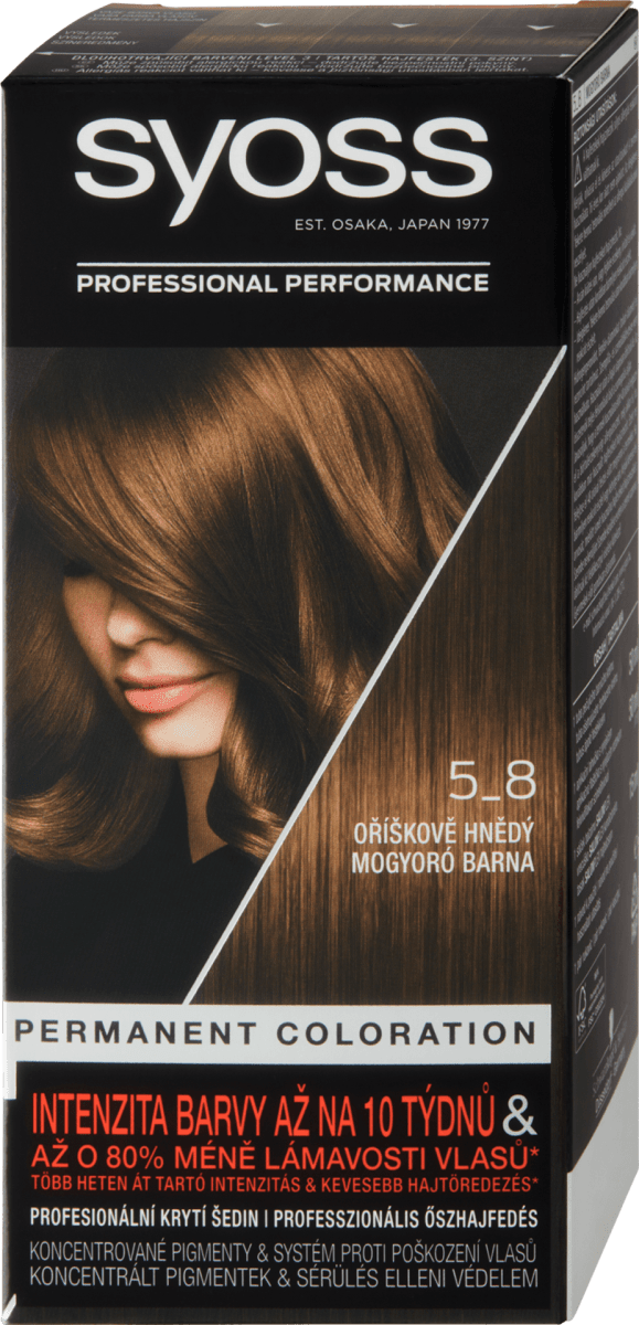 syoss Vopsea de păr permanentă 5-8 Șaten Alună, 1 buc | dm.ro