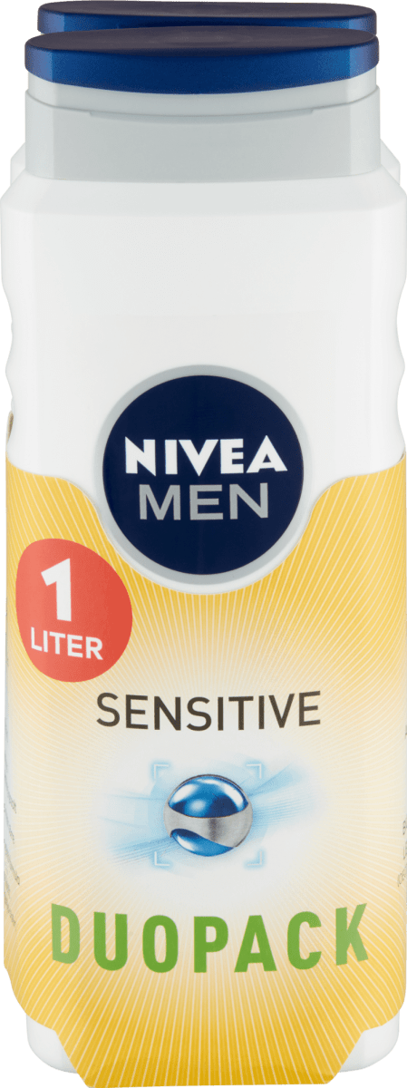 NIVEA MEN Tusfürdő Sensitive 2x500ml, 1 000 ml | dm.hu