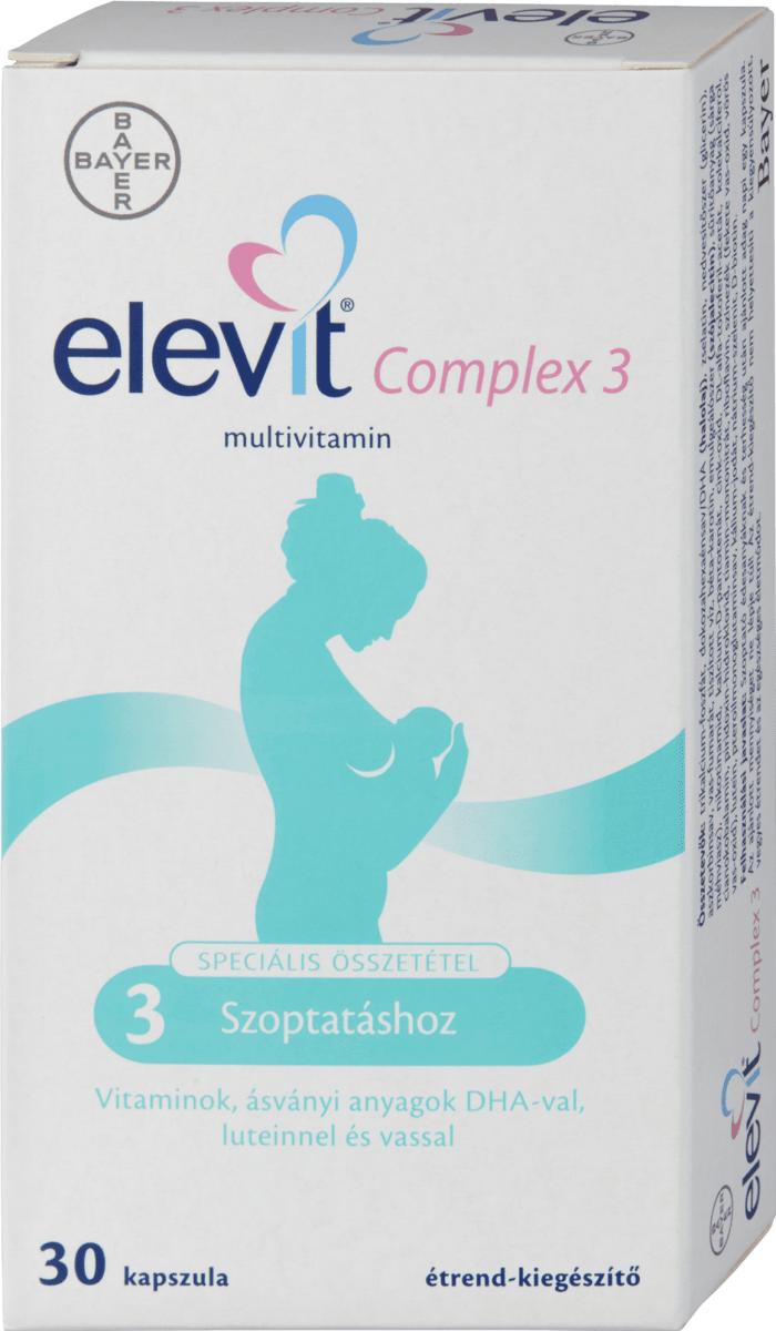 elevit Complex 3 multivitamin szoptatáshoz és szülés után, 30 db | dm.hu