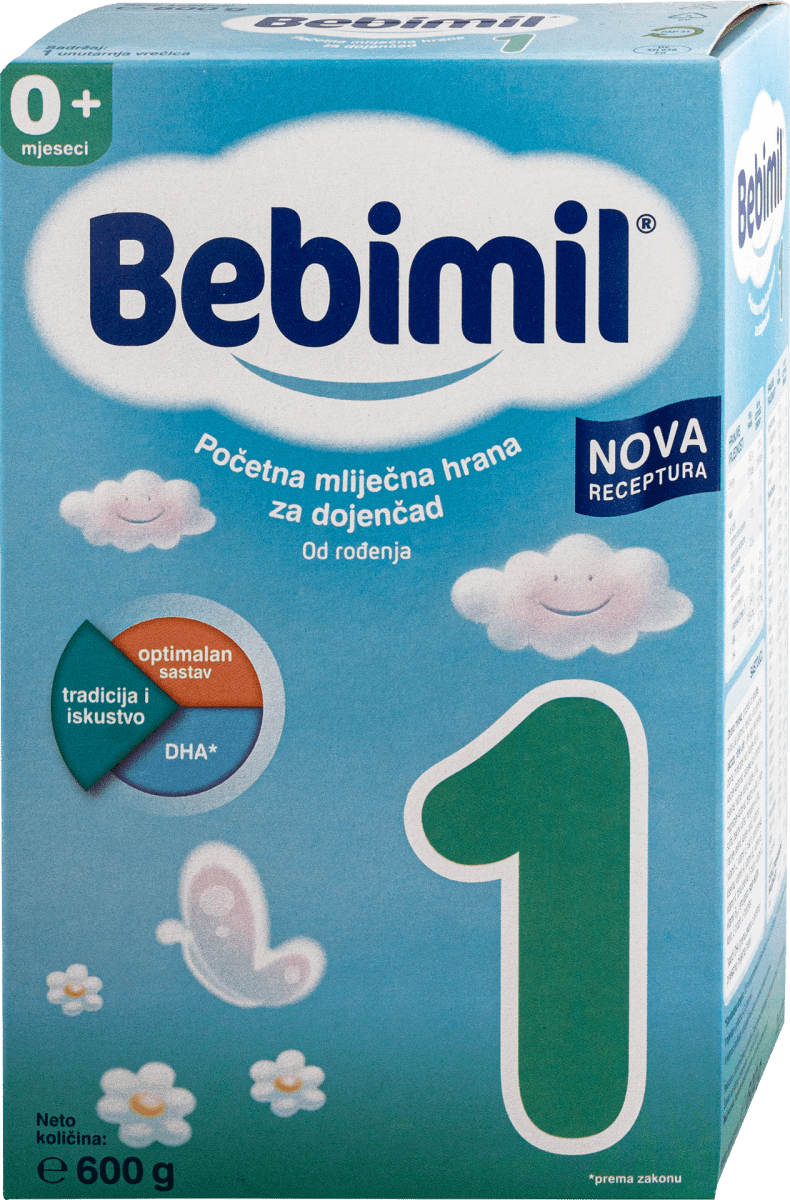 Bebimil Mliječna formula za bebe 1, 0+ mj., 600 g | dm-drogeriemarkt.ba