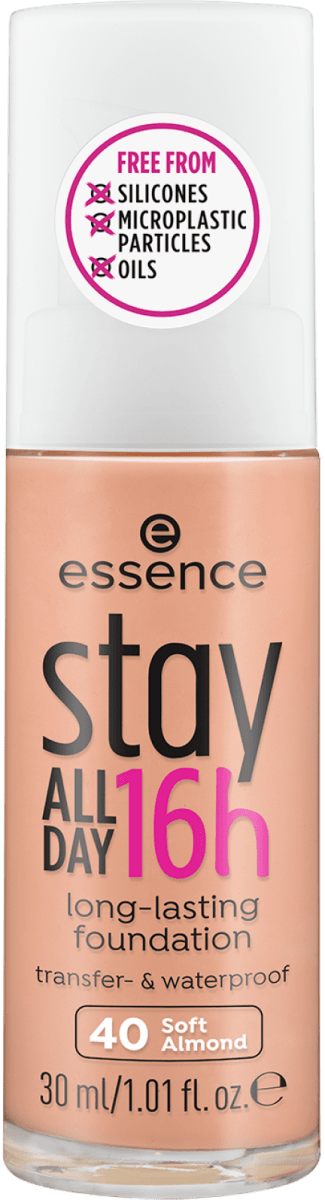 essence stay All Day 16 h tečni puder – 40 Soft Almond, 30 ml | dm.rs