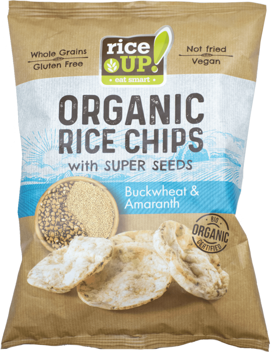 Rice Up! Био оризов чипс с елда и амарант, 25 g | dm България