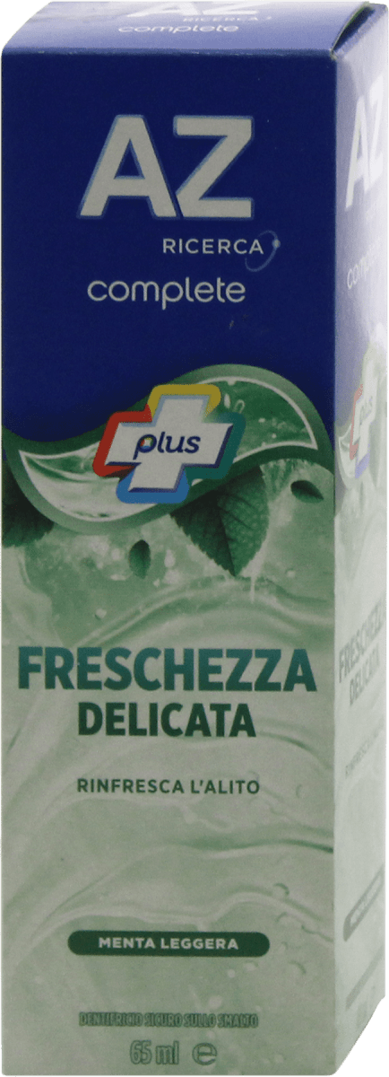 AZ Dentifricio Complete Plus Freschezza Delicata, 65 ml | dm Italia