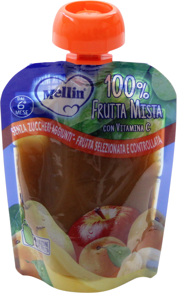 Mellin Purea di 100% frutta mista, 90 g | dm Italia