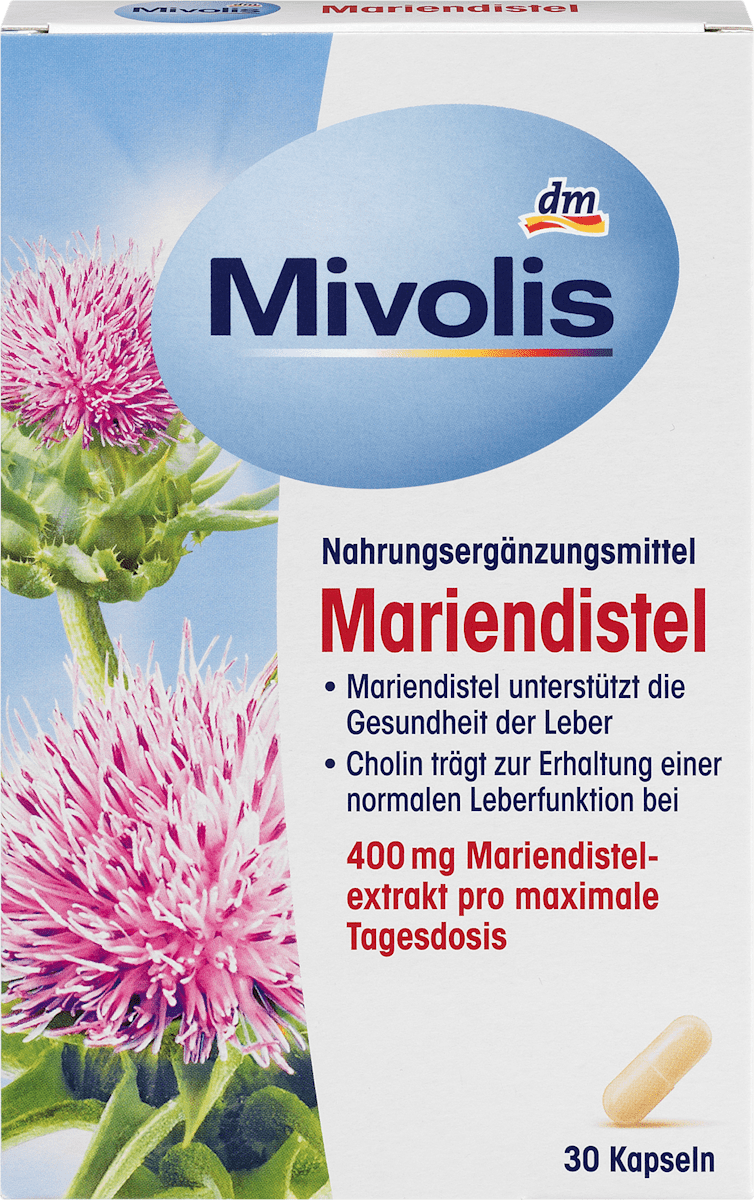 Mivolis Mariendistel, 30 Kapseln, 16 g dauerhaft günstig online kaufen ...