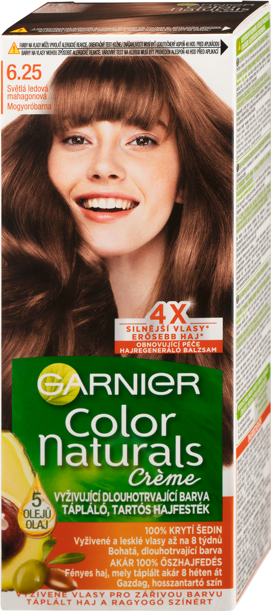 GARNIER Color naturals Tartós hajfesték, mogyoróbarna 6.25, 1 db | dm.hu
