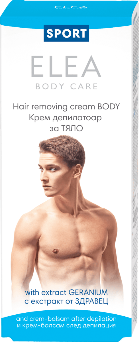 ELEA Крем депилатор за тяло Sport, 150 ml | dm България