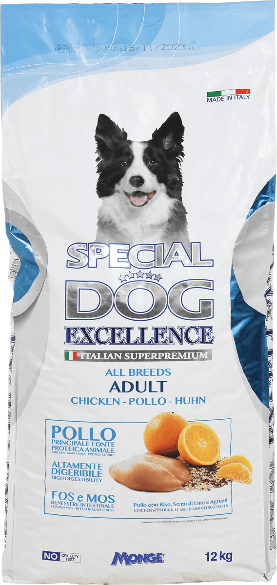 SPECIAL DOG EXCELLENCE Suha hrana za pse All Breeds Adult piščanec, 12 ...