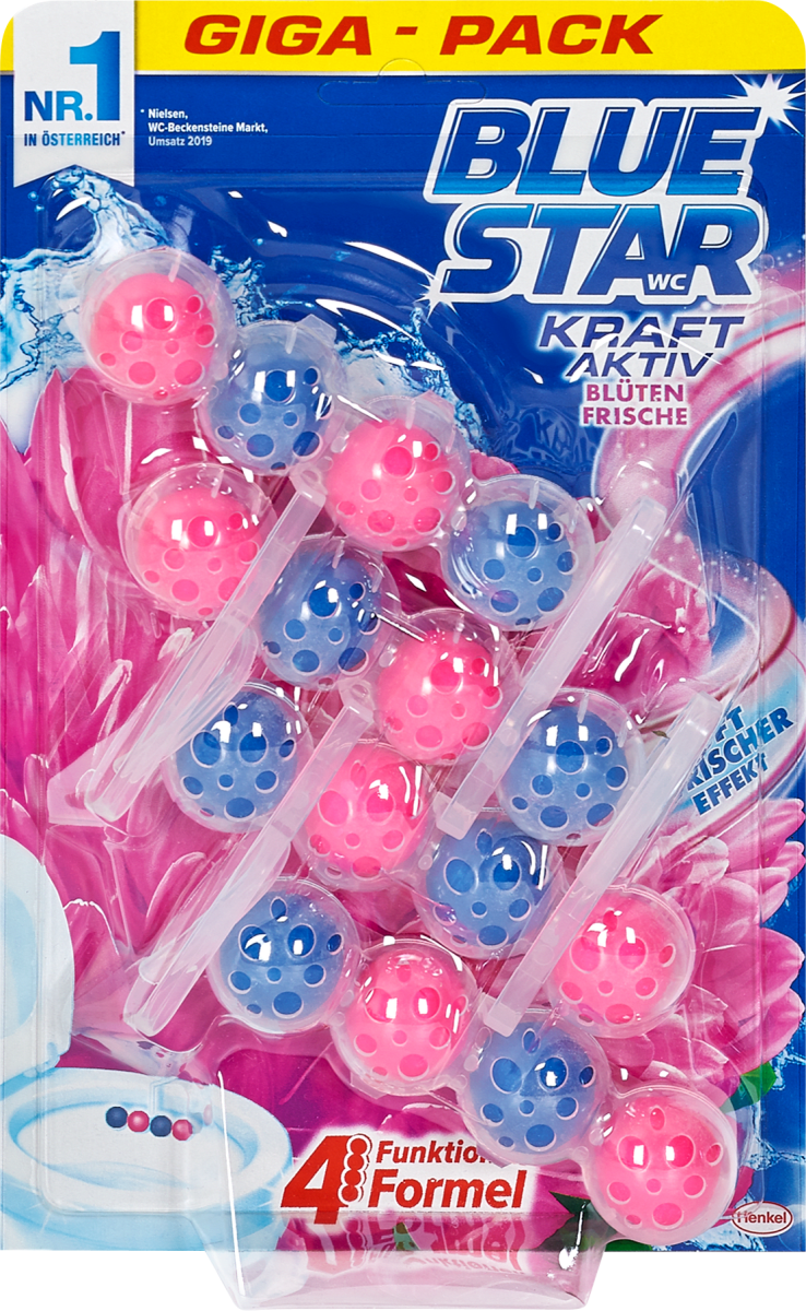 BLUE STAR WC-Reiniger Blütenfrische Gigapack, 208 g | dm.at