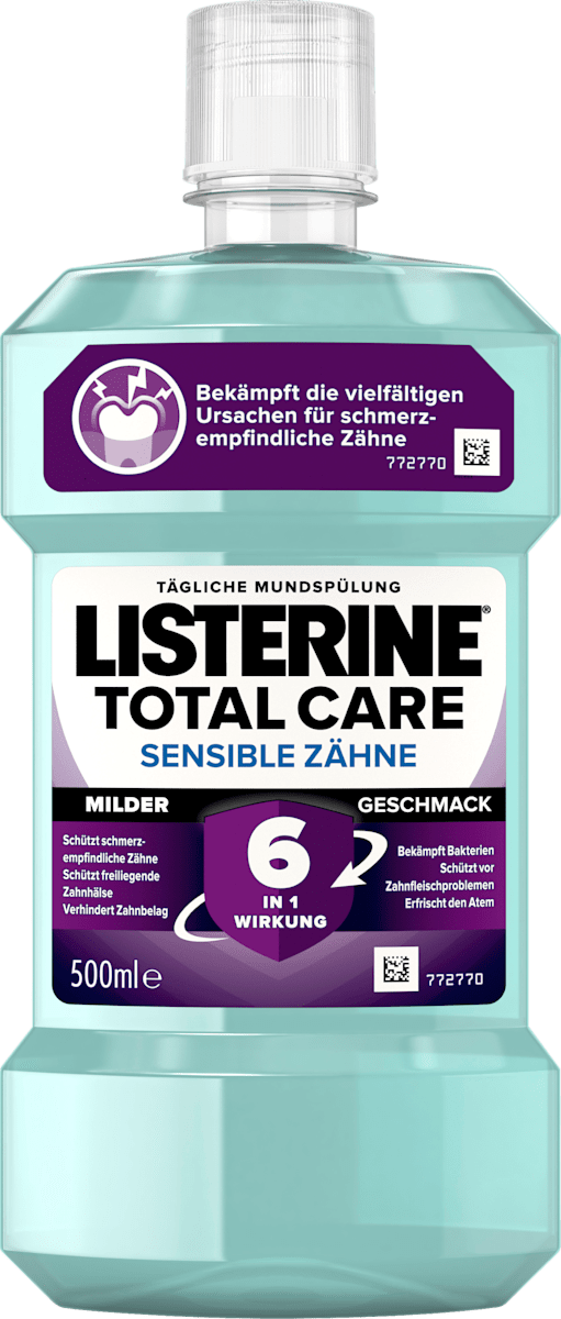 Listerine Total Care Mundspülung Sensible Zähne, 500 ml | dm.at Listerine Total Care Mundspülung Sensible Zähne, 500 ml | dm.at