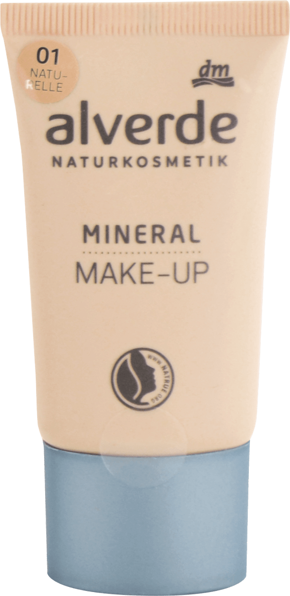 alverde NATURKOSMETIK MINERAL Make-up tečni puder - 01 Naturelle, 30 ml ...