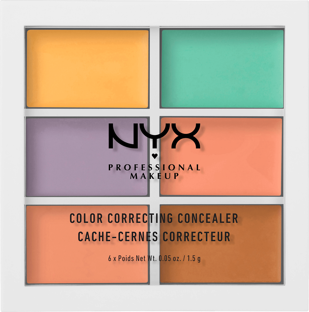 NYX PROFESSIONAL MAKEUP Paletă corectoare 04, 9 g | dm.ro