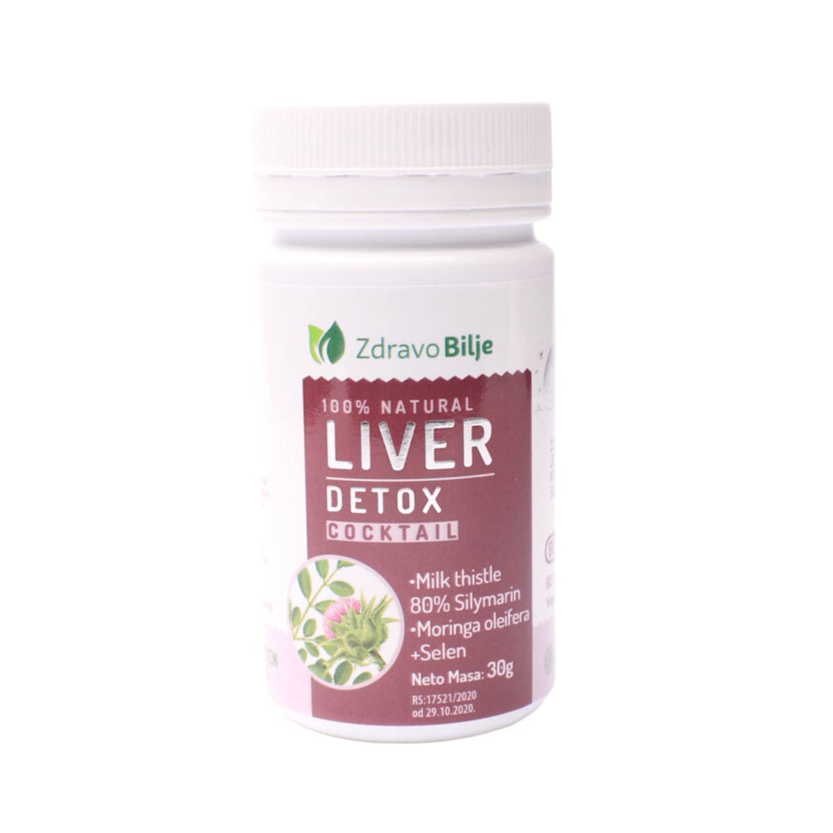 zdravo LIVER DETOX COCKTAIL mešavina biljaka u tabletama, 30 g | dm.rs