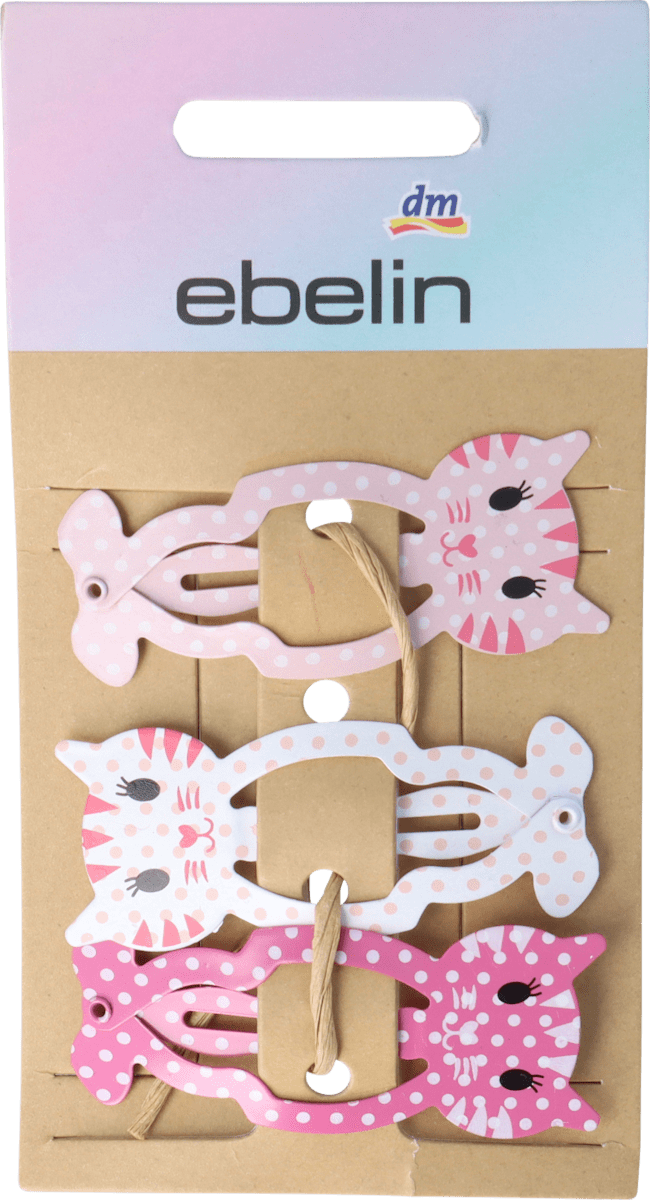 ebelin For Girls Haarspangen bunt im Katzen-Design, 3 St | dm.at