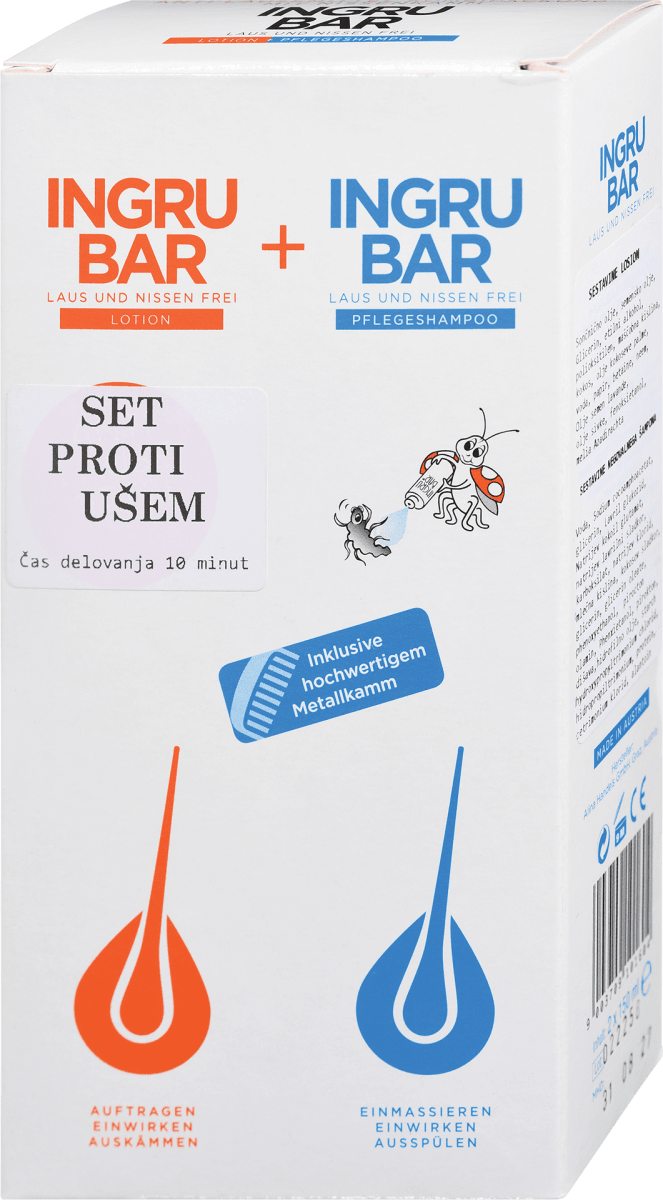 INGRUBAR Set proti ušem in gnidam, 1 kos | dm.si