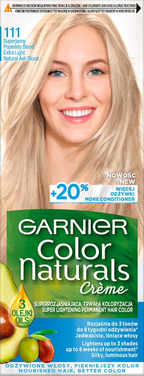 GARNIER Color naturals 111 Superjasny popielaty blond, farba do włosów ...