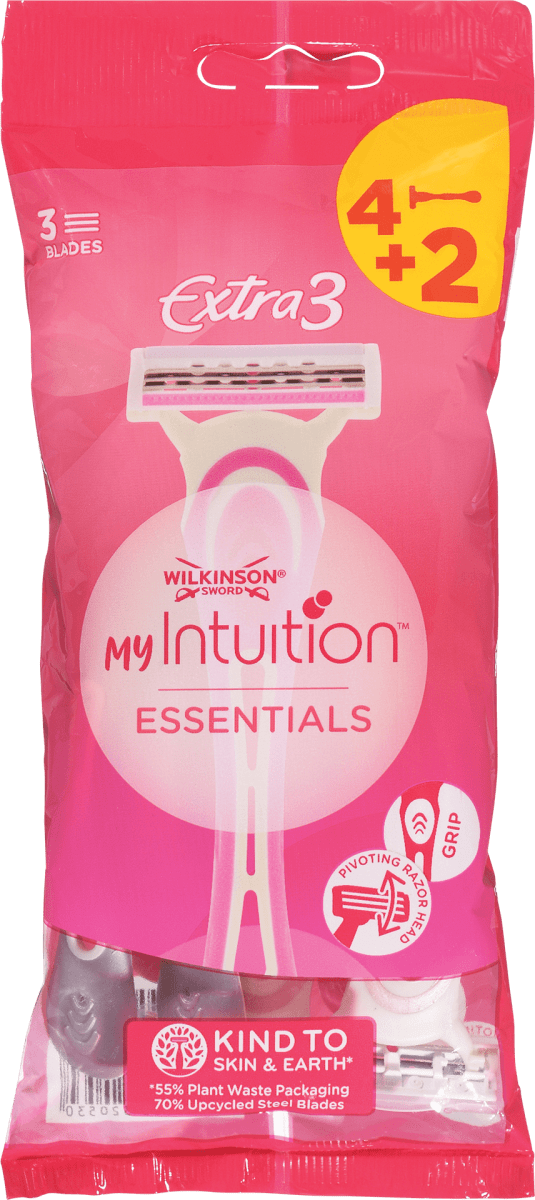 WILKINSON SWORD Damski brivnik za enkratno uporabo Extra 3 My Intuition, 6 kos | dm.si