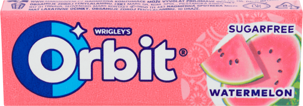 Orbit dražé Watermelon, 10 ks | dm.cz