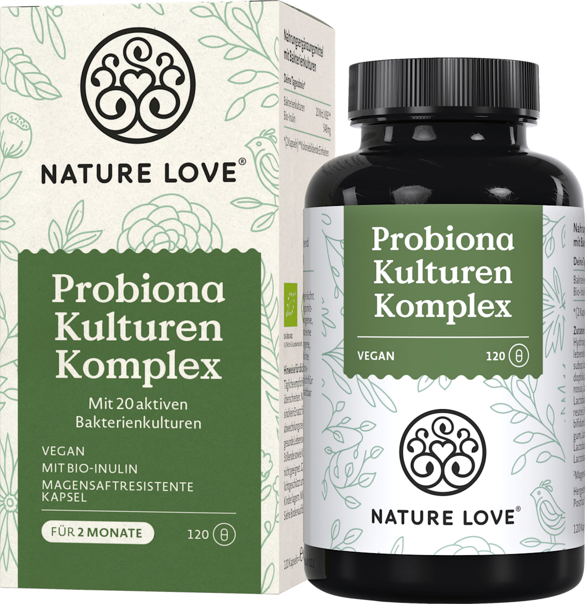 Nature Love Probiona Kulturen Komplex Kapseln 120 St, 61 g dauerhaft ...