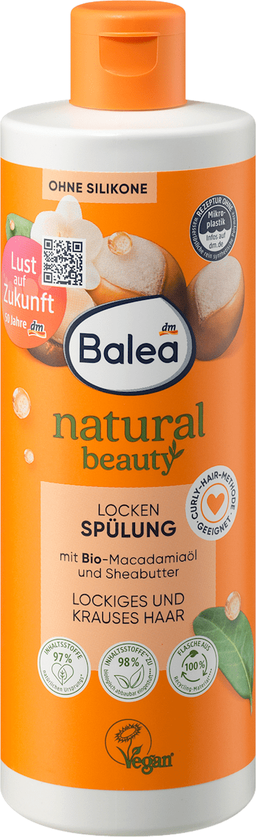 Balea Natural Beauty Spülung Locken, 350 ml dauerhaft günstig online ...