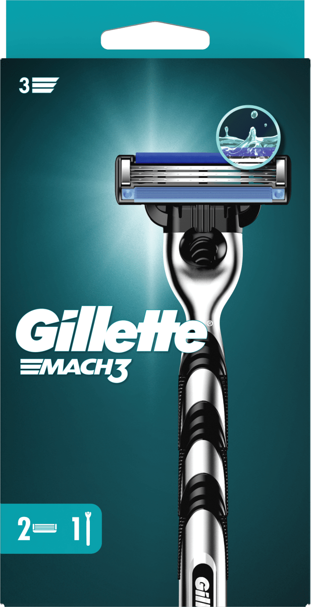 Gillette Система за бръснене Mach 3 + 2 ножчета, 1 бр. | dm България
