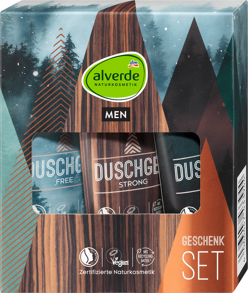 alverde MEN Geschenkset Weihnachten MEN 3tlg, 1 St., 300 ml dauerhaft ...