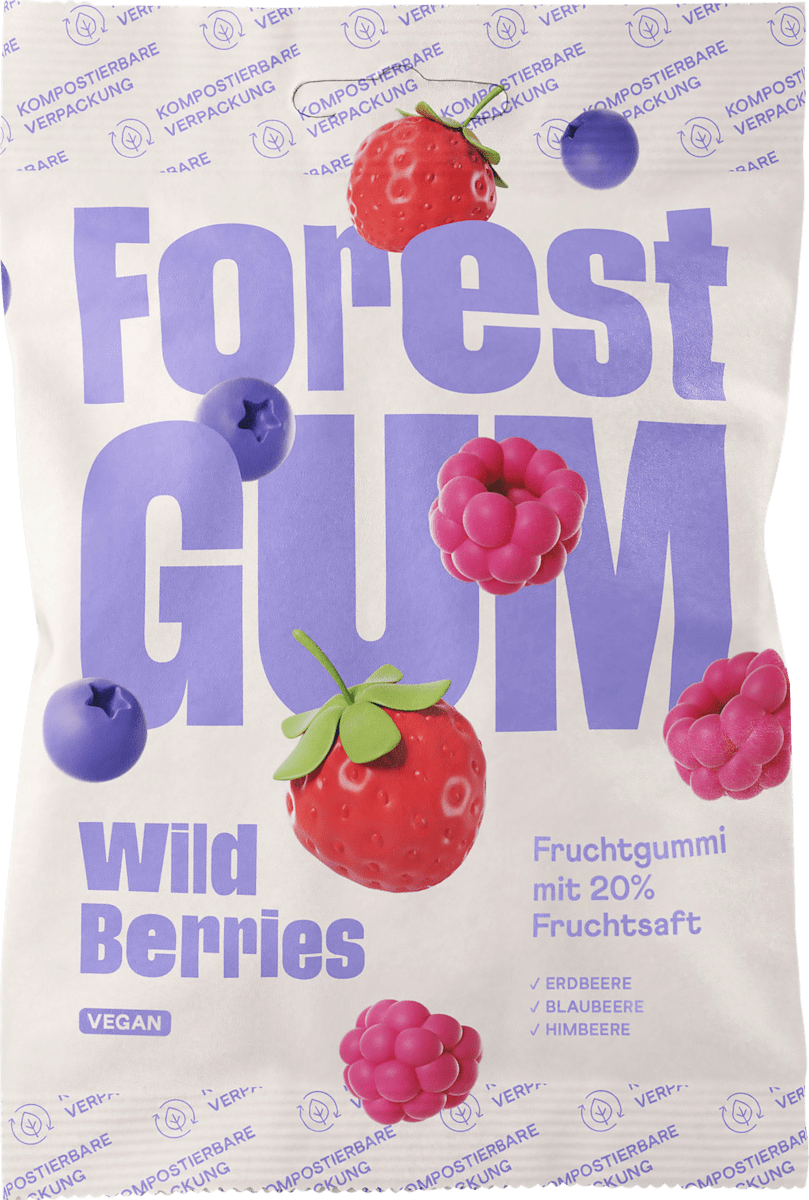 Forest GUM Fruchtgummi, Wild Berries, 100 g dauerhaft günstig online ...