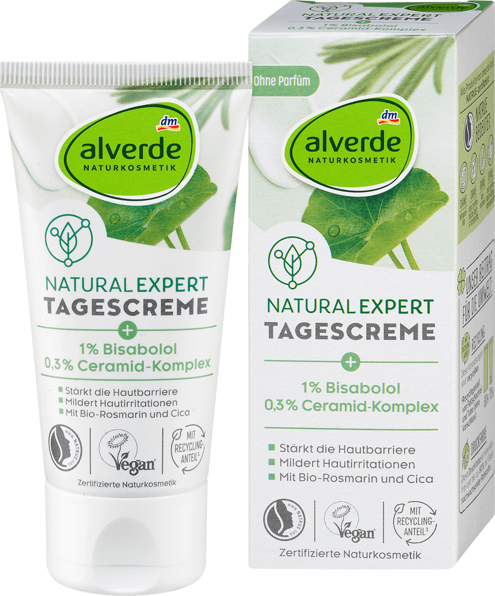 alverde NATURKOSMETIK Tagescreme Natural Expert, 50 ml dauerhaft ...
