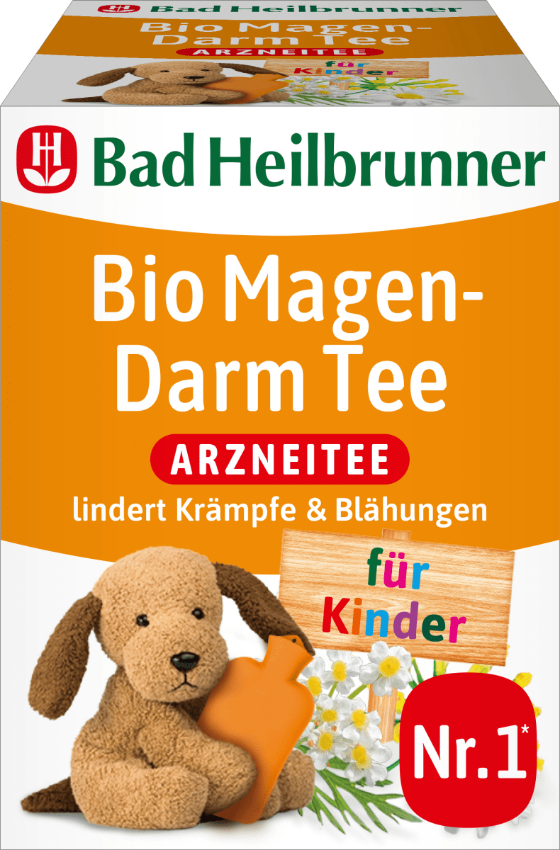 Bad Heilbrunner Kindertee, Bio Magen-Darm Tee (8 Beutel), 14,4 g ...