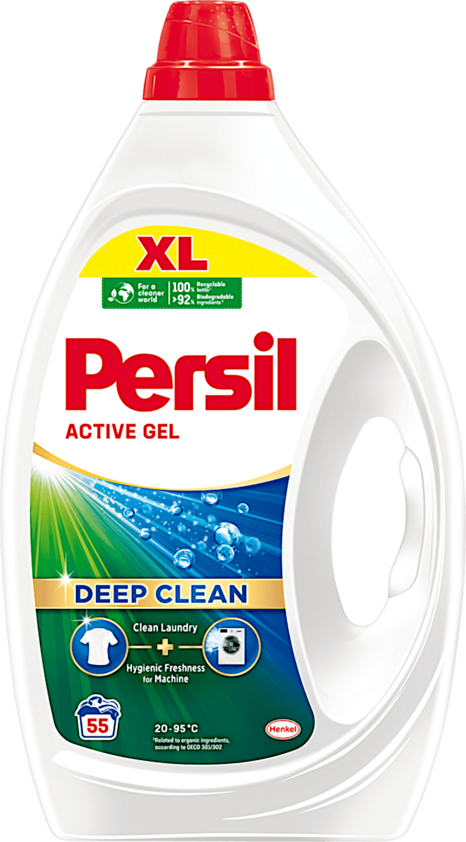 Persil Active Gel Deep Clean tečni deterdžent za veš, 55 pranja, 2,58 l | dm-drogeriemarkt.ba