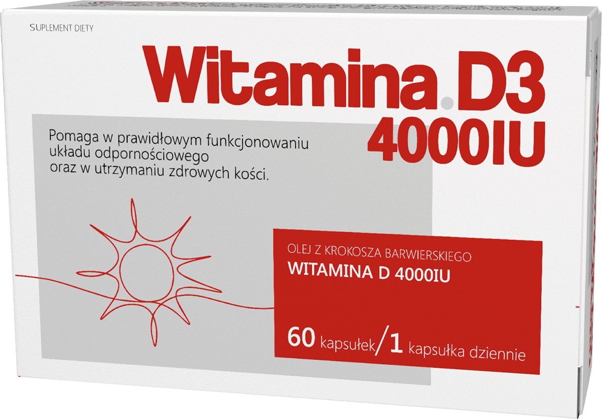 INV Poland Suplement diety Witamina D3 4000 IU, kapsułki, 60 szt. kupuj w zawsze korzystnych ...