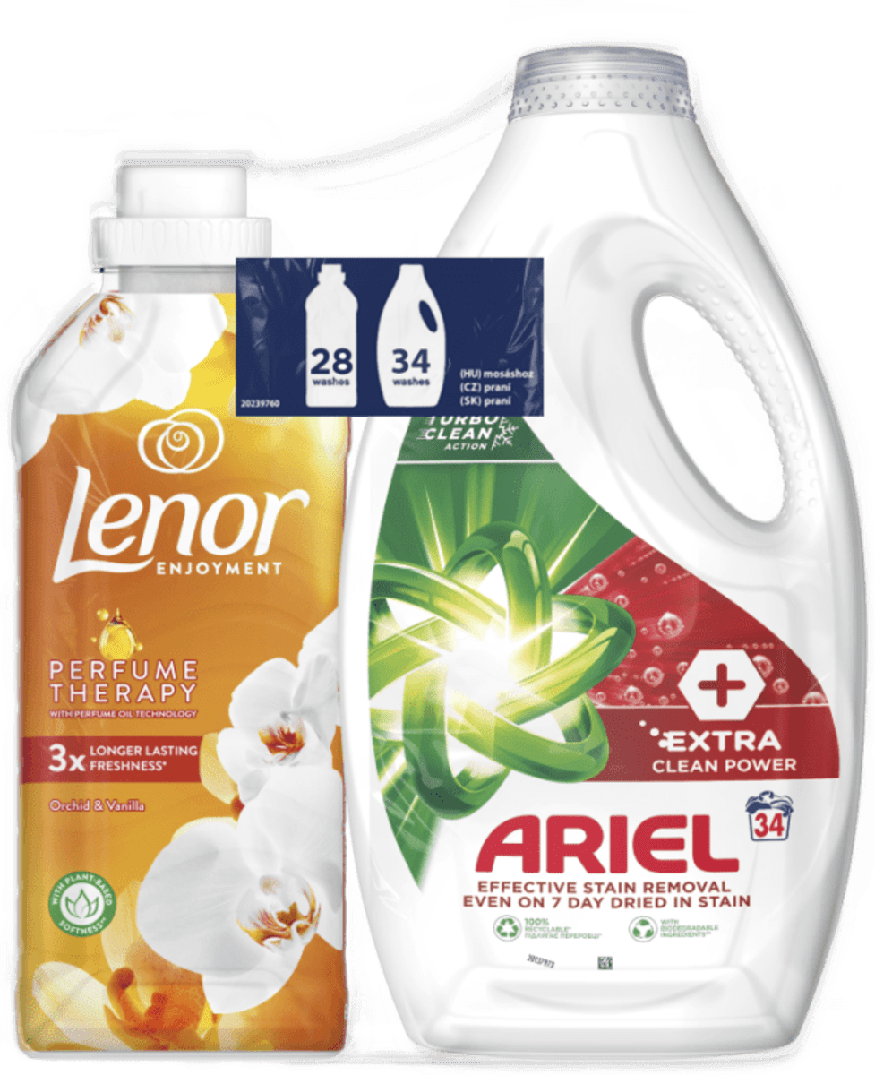 ARIEL Extra Clean tekući deterdžent za rublje i Perfume Therapy ...