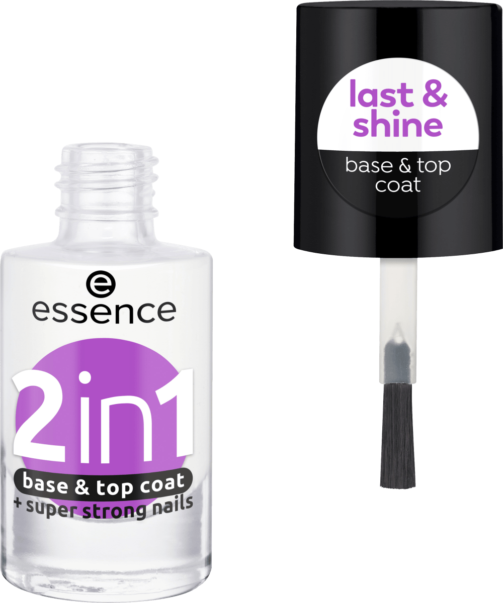 essence Bază și Top Coat 2în1, 8 ml | dm.ro