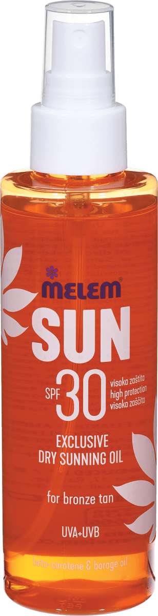 Melem Suho olje za zaščito pred soncem SUN, ZF 30, 150 ml | dm.si