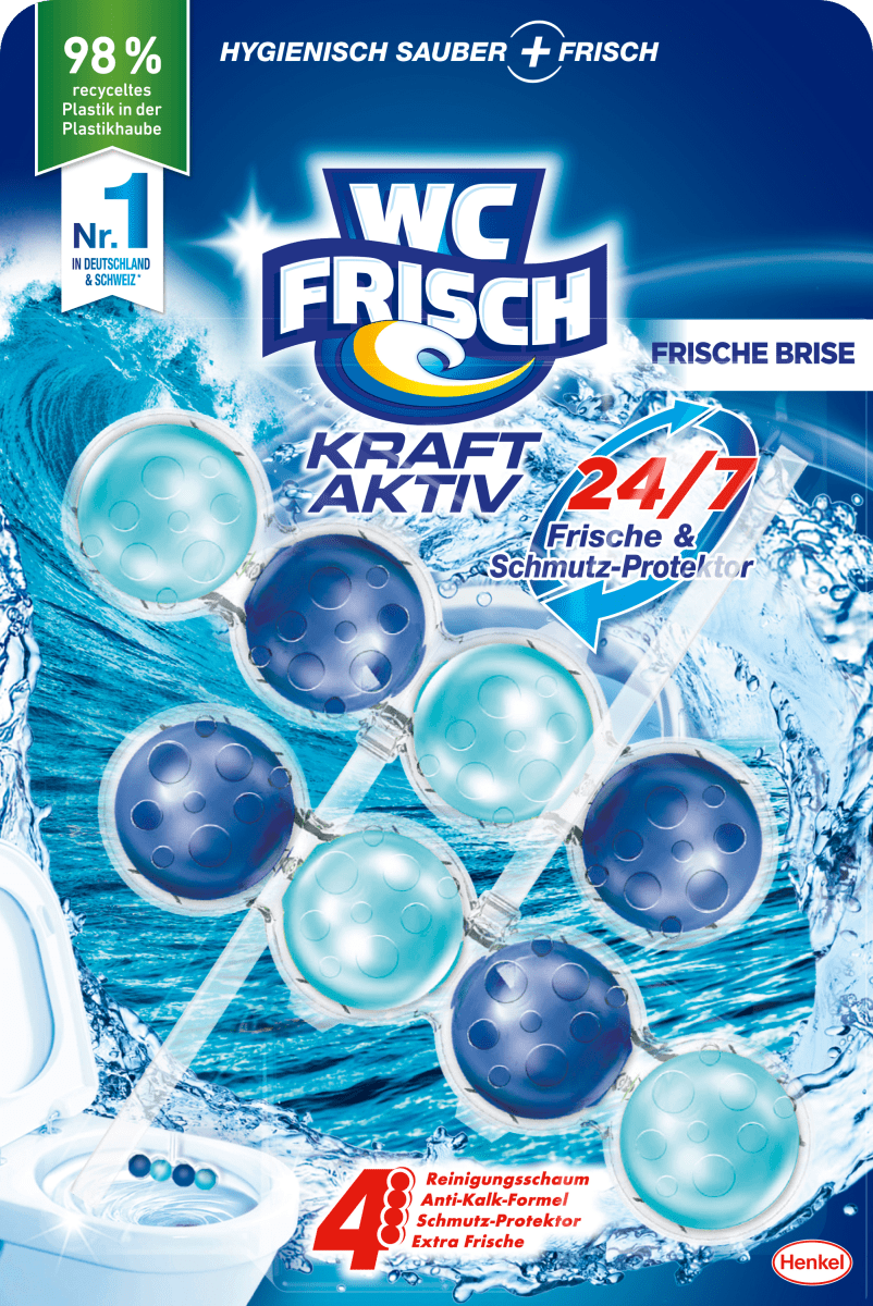 WC-Frisch WC-Stein Kraft Aktiv Frische Brise, 2 St dauerhaft günstig ...