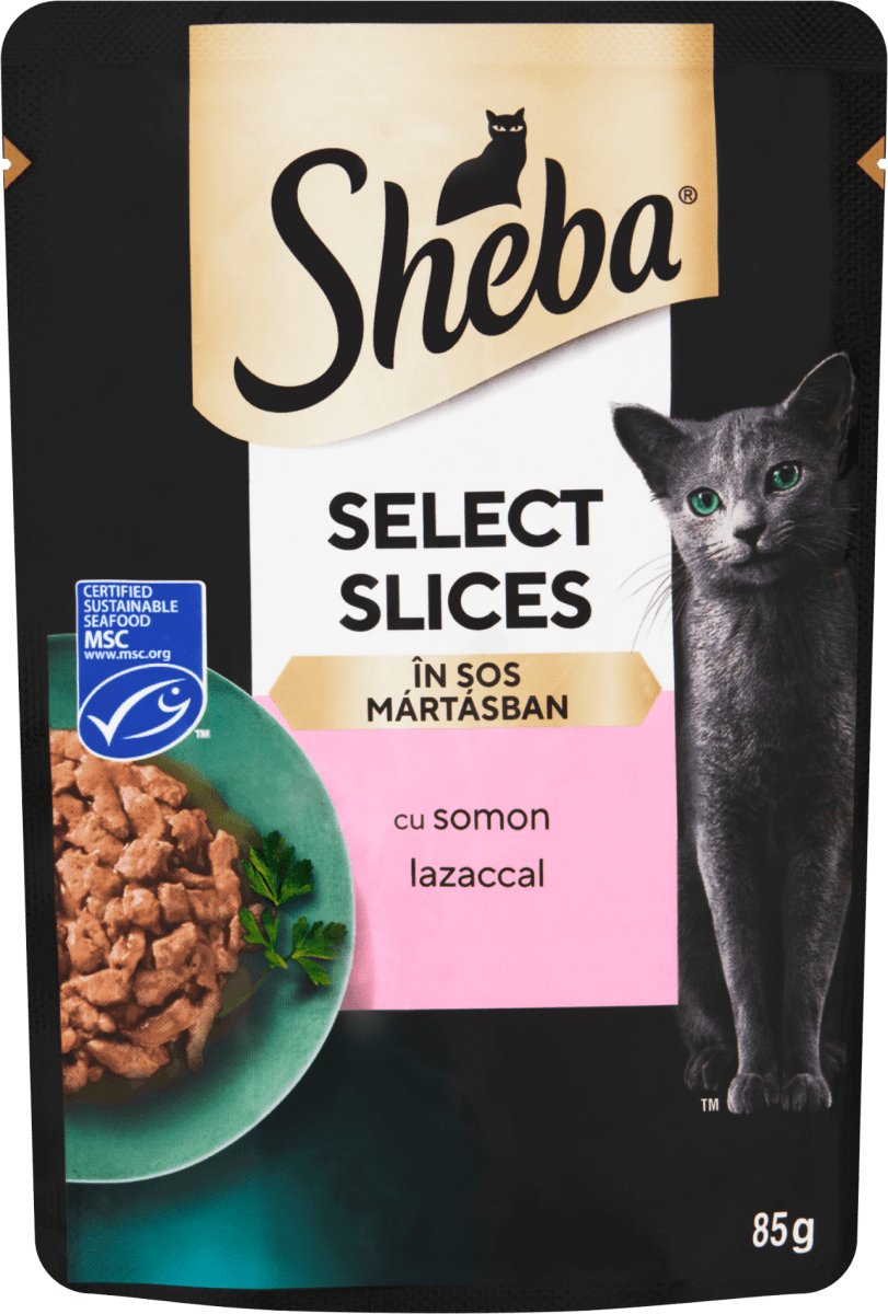 Sheba Selection in Sauce kapsička pro kočky losos, 85 g | dm.cz