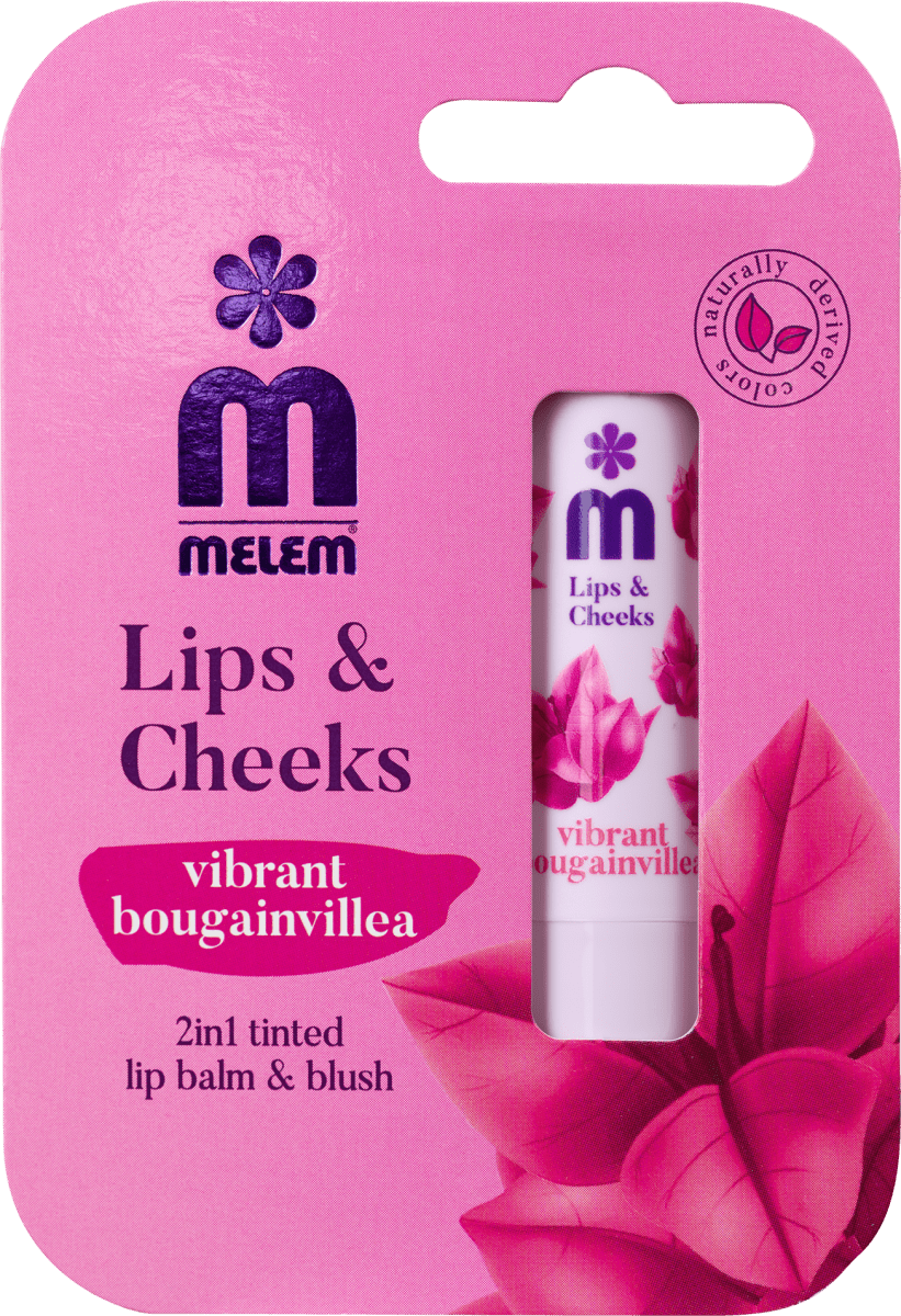 Melem Lips & Cheeks vibrant bougainvillea, balzam za usne i obraze, 4,5 ...