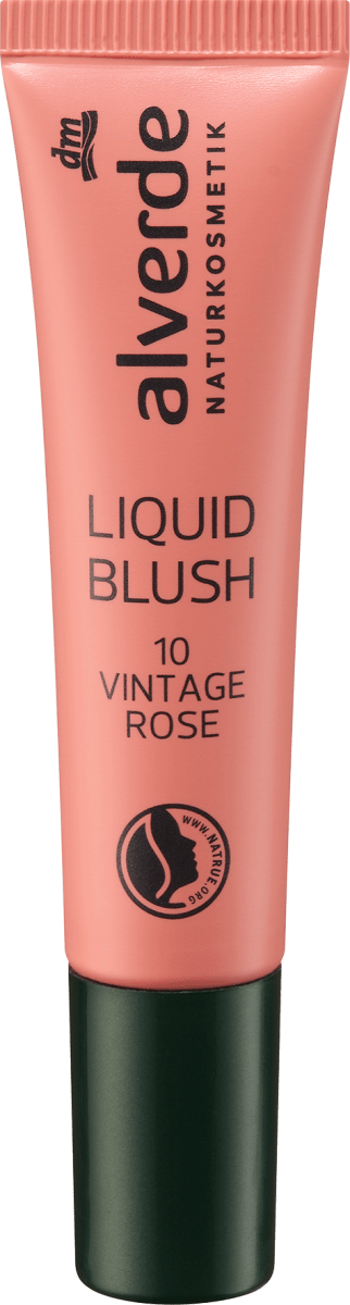 alverde NATURKOSMETIK Liquid Blush 10 Vintage Rose, 15 ml dauerhaft ...
