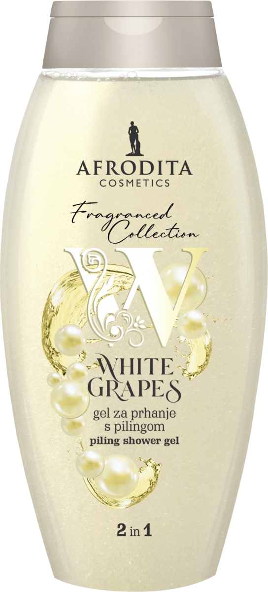 AFRODITA White Grapes gel za tuširanje s piling granulama, 250 ml | dm ...