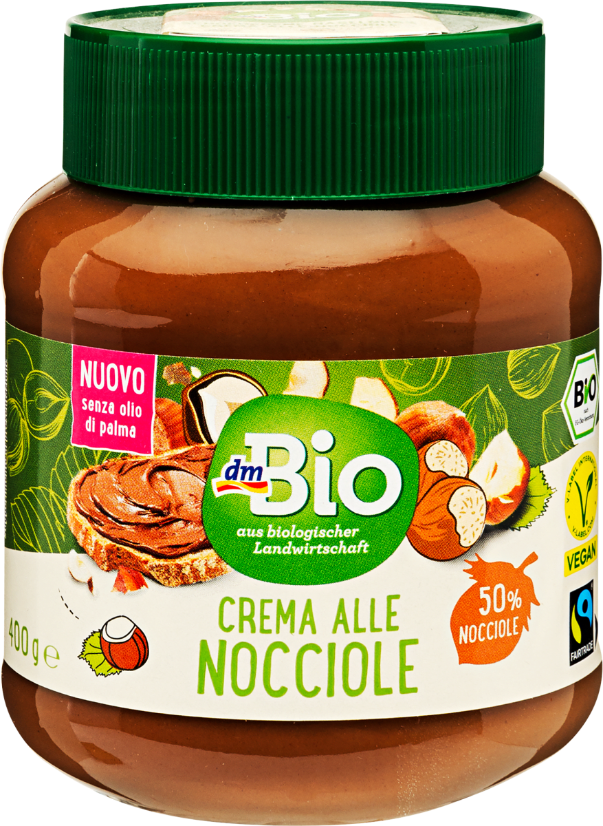 dmBio Cremă de ciocolată tartinabilă cu alune ECO, 400 g | dm.ro