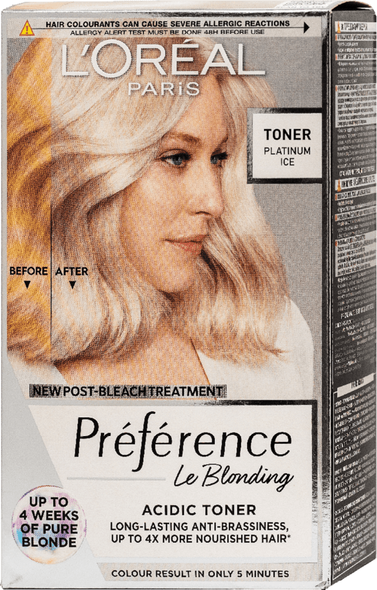 L'ORÉAL PARiS PRÉFÉRENCE Acidni toner za kosu – 01 Platinum Ice, 1 kom ...