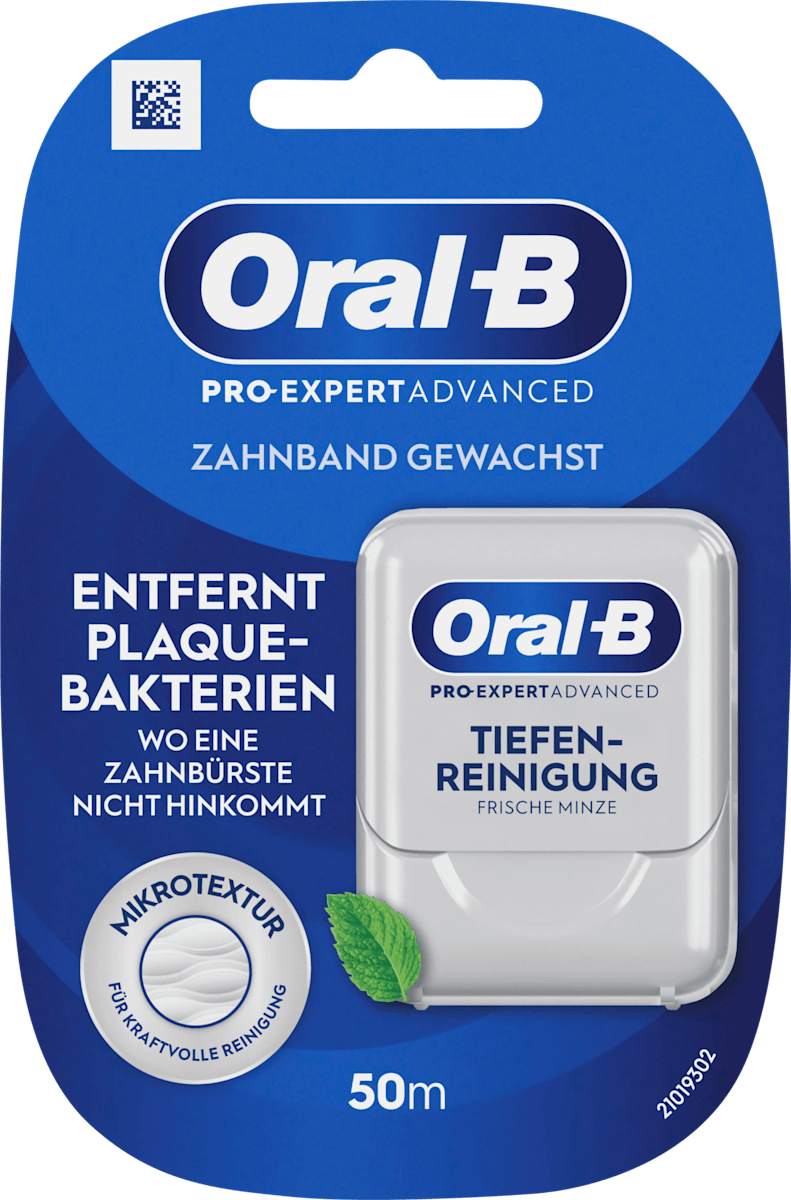 Oral-B Zahnseide Tiefenreinigung gewachst, 50 m dauerhaft günstig online kaufen | dm.de