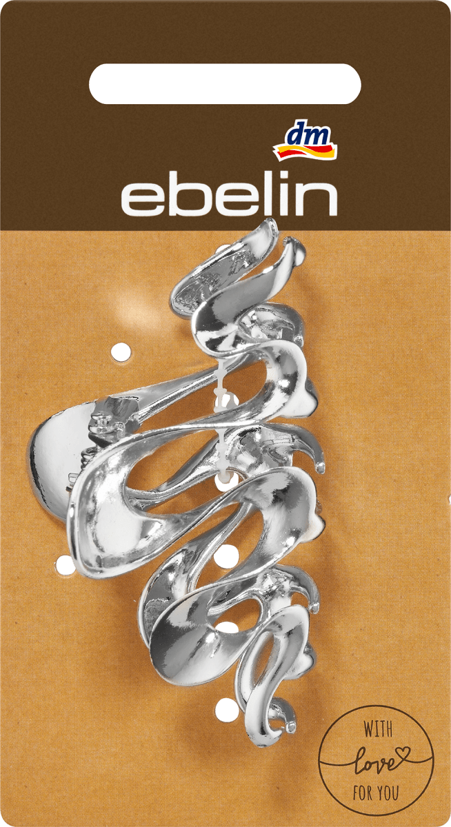 ebelin Haarklammer Silber-Optik Wellenform, 1 St dauerhaft günstig ...