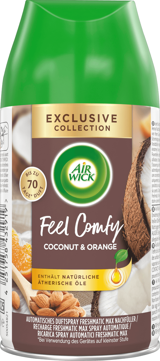 AirWick Lufterfrischer Freshmatic Feel Comfy Coconut & Orange, 250 ml ...