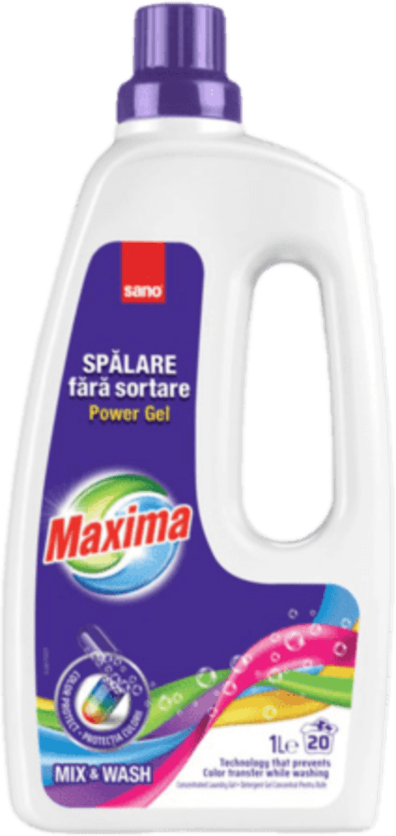 sano Maxima Detergent de rufe lichid Mix&Wash, 20 spălări, 1 l | dm.ro